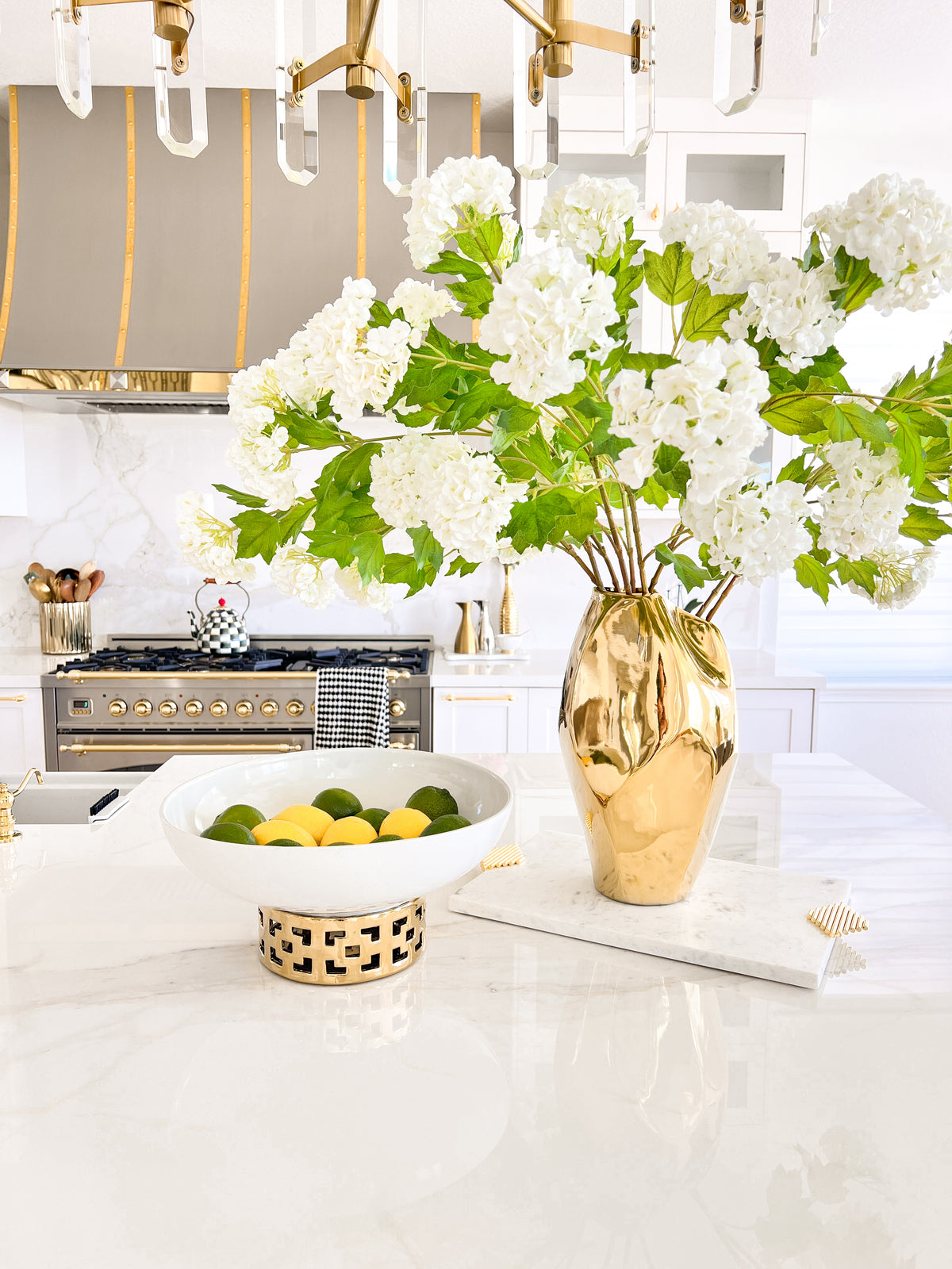 Gold Folded Abstract Flower Vase | HTS DECOR