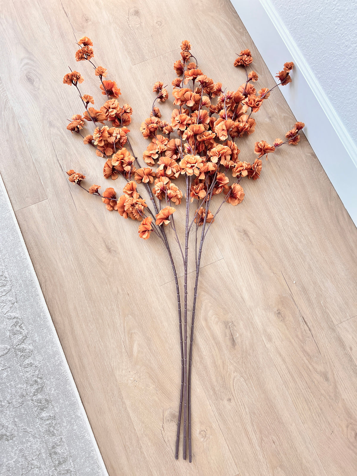 Orange Fall Floral Stems (Pack of 3 Stems) | HTS DECOR