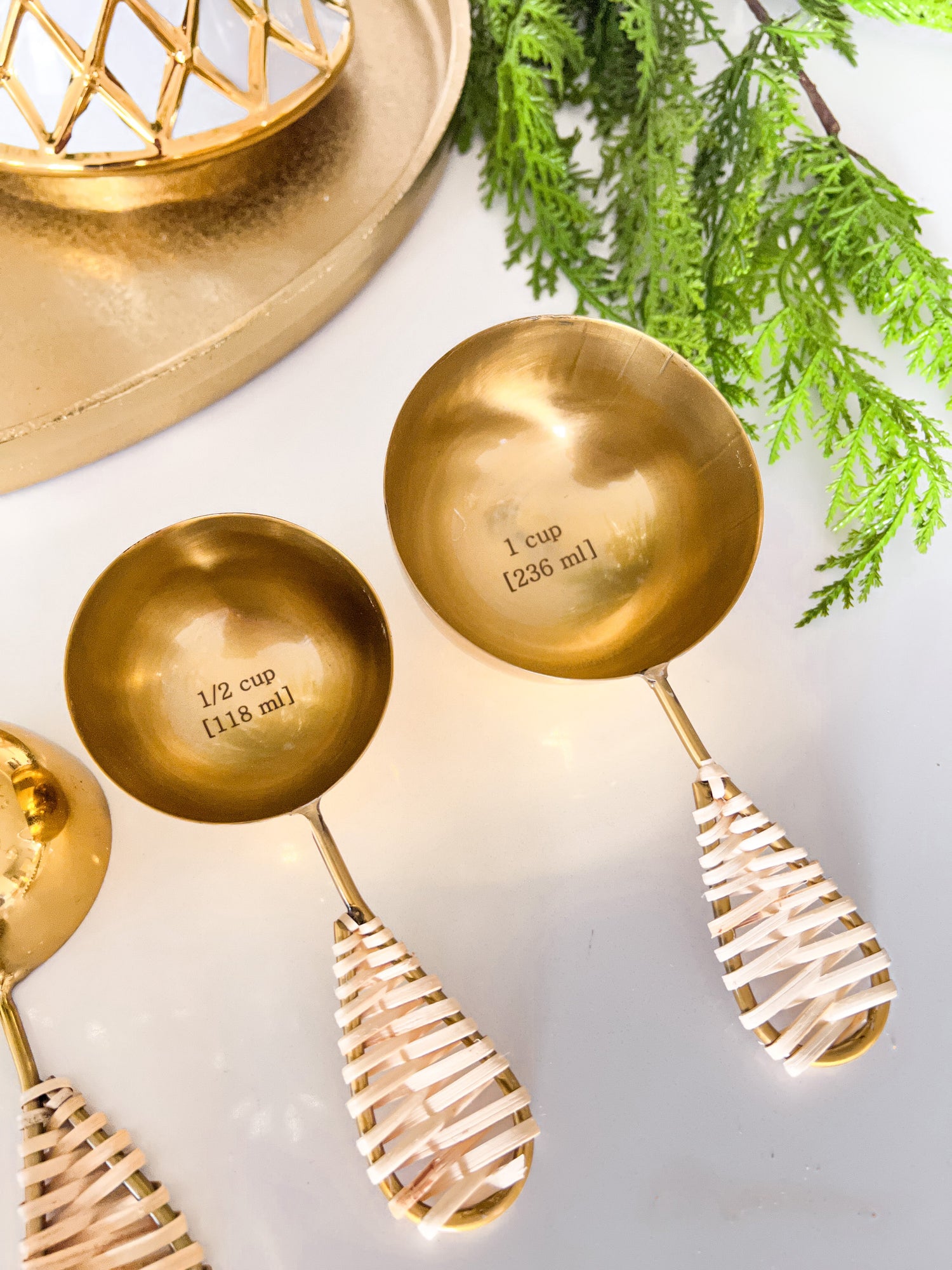 Gold Kitchen Measuring Cups (Set of 4) | HTS HOME DECOR