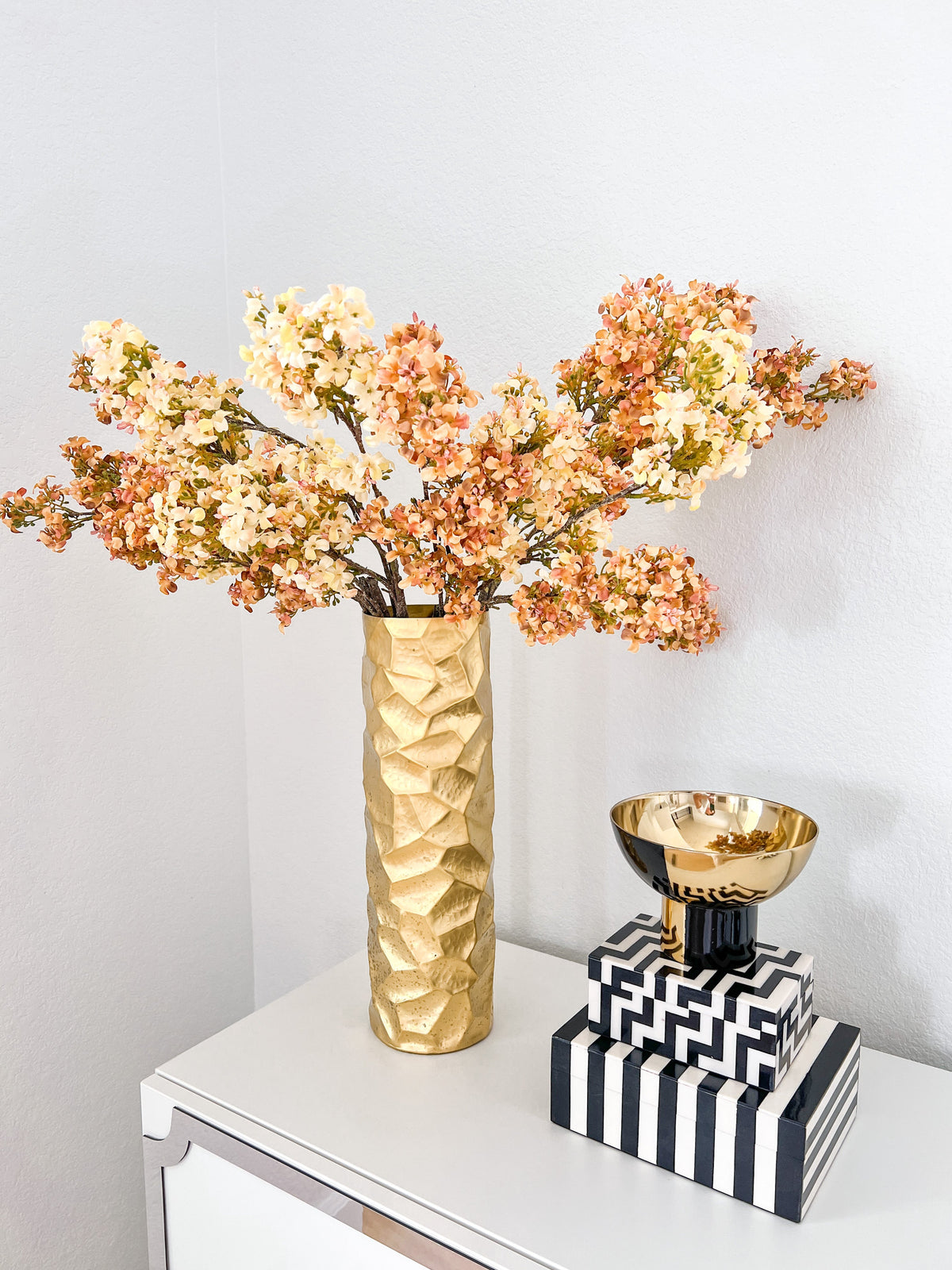 Pale Orange Fall Stems (Pack of 3 Stems) | HTS HOME DECOR